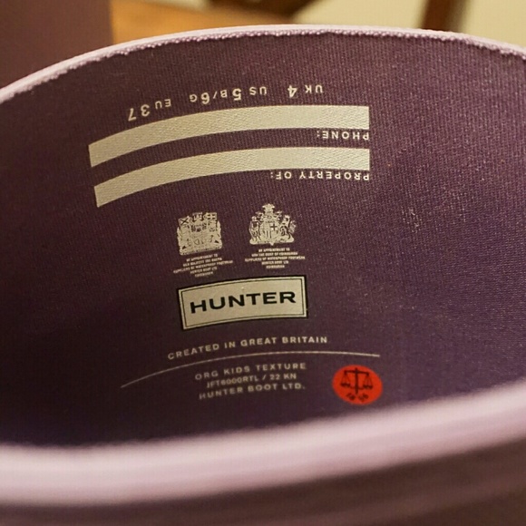 Hunter | Shoes | Rare Matte Textured Purple Hunter Boots Uk4us5 | Poshmark